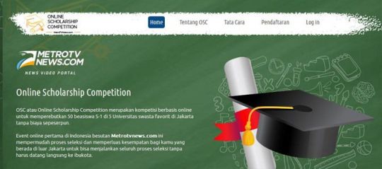 Raih Beasiswa Online Scholarship Competition (Osc) Metro TV 2016 - UtakAtikOtak.com